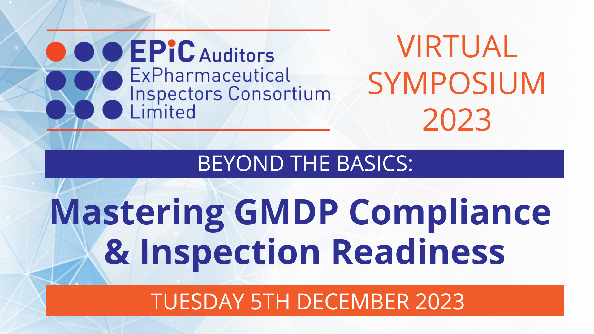 Agenda Announced For EPiC's Virtual GMDP Symposium 2023 - EPiC